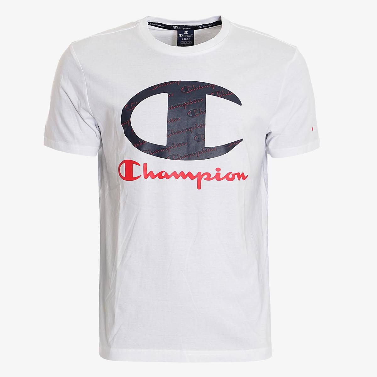 CHAMPION ALL OVER LOGO T-SHIRT CHA201M801-10 | Norland Sport